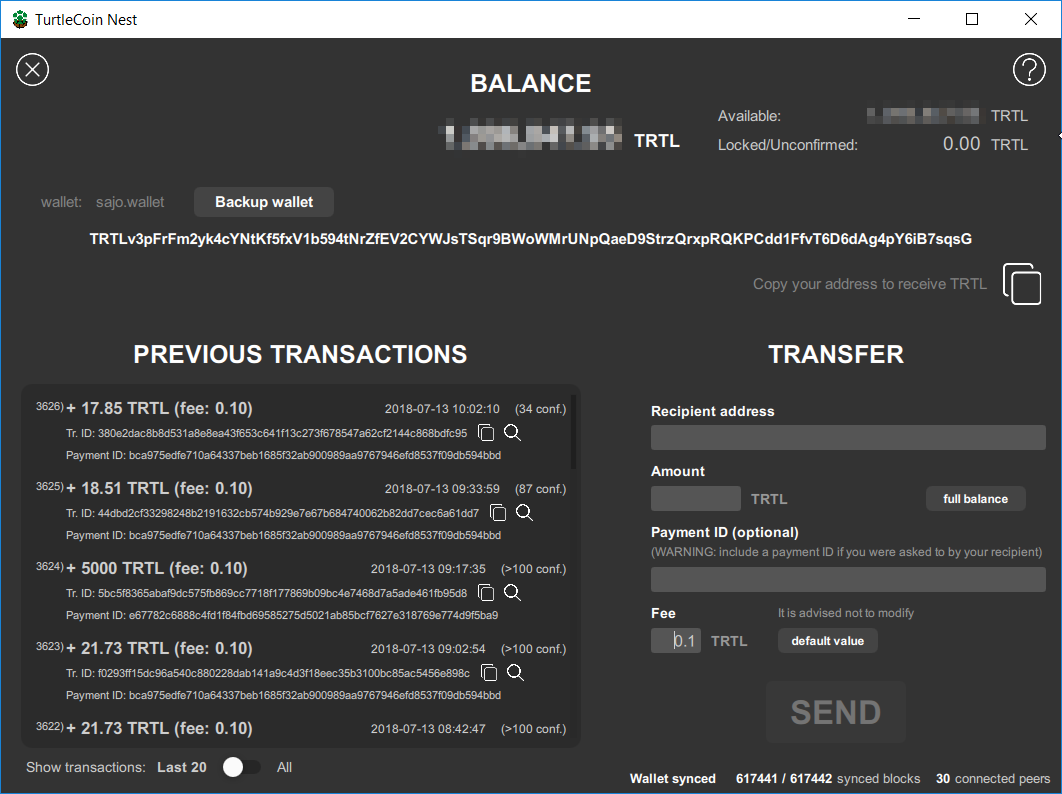 Nest Wallet - DeroGold Wiki